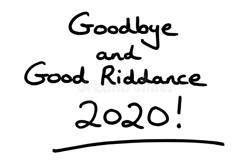 GOOD RIDDANCE Text Written on Blue Grungy Round Stamp Stock ...