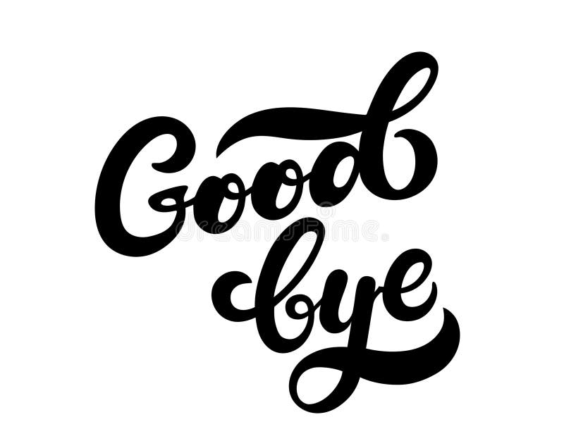 Goodbye Lettering Font Stock Illustrations – 889 Goodbye Lettering Font ...