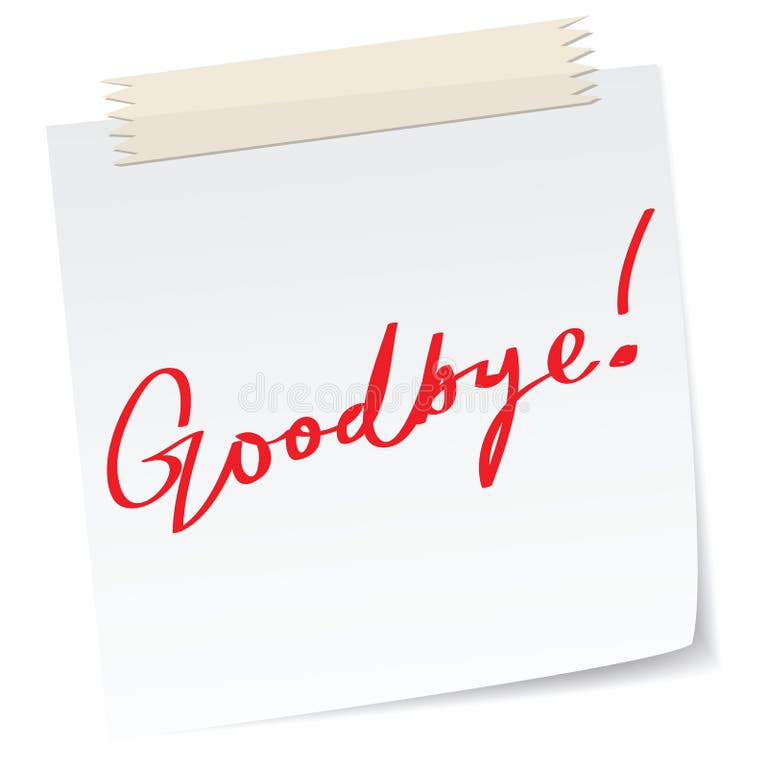 Goodbye Stock Illustrations – 16,051 Goodbye Stock Illustrations ...