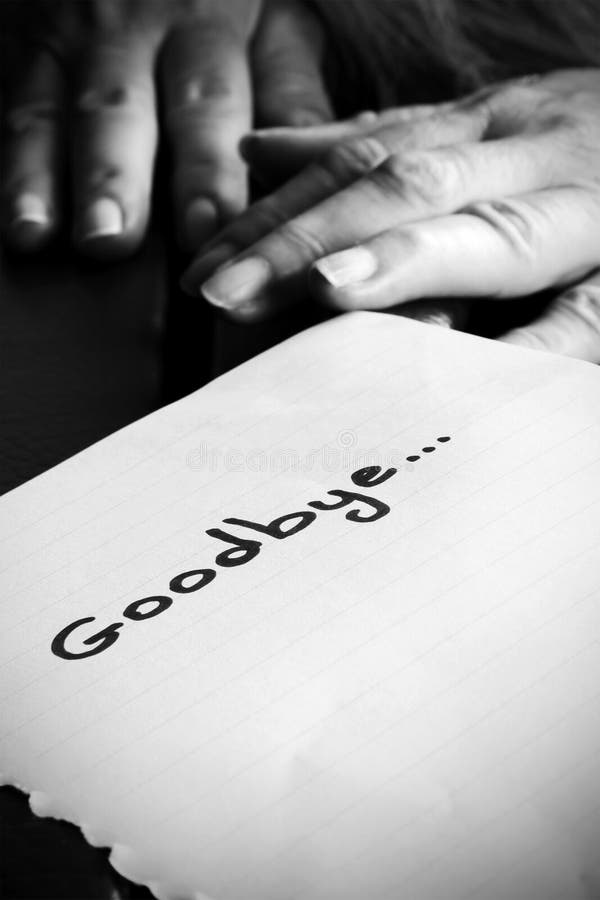 1,045 Goodbye Note Stock Photos - Free & Royalty-Free Stock Photos from ...