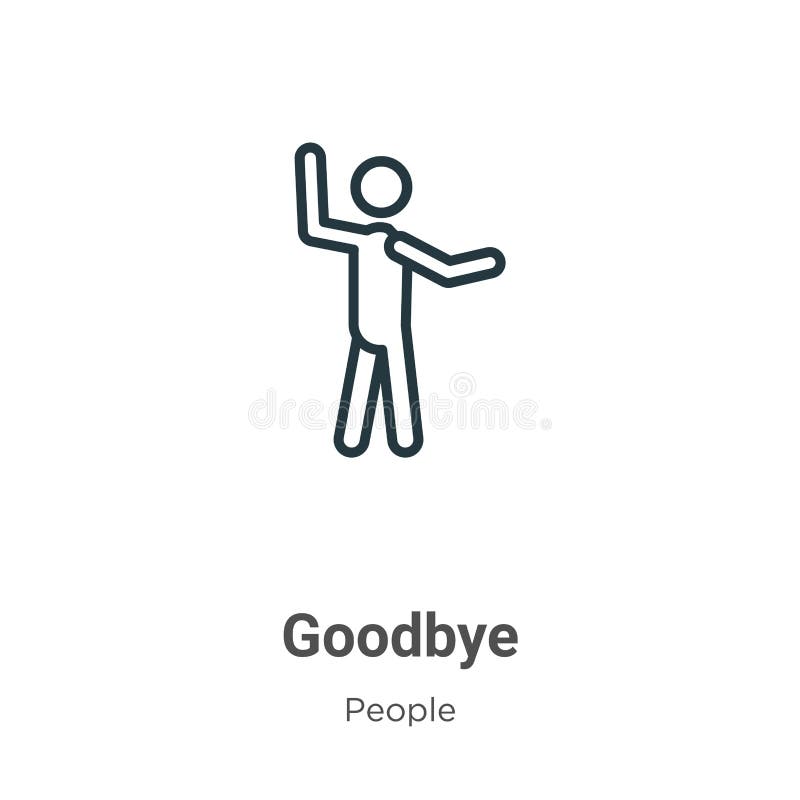 Goodbye Line Art Stock Illustrations – 233 Goodbye Line Art Stock ...