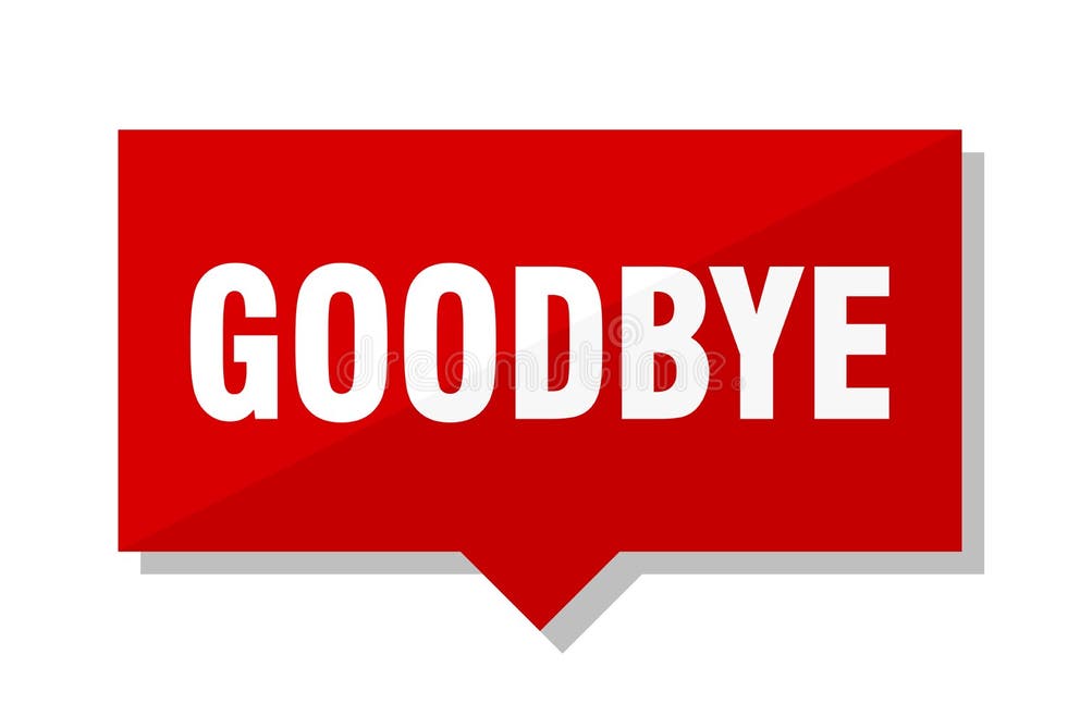 Goodbye price tag stock vector. Illustration of mark - 118880763