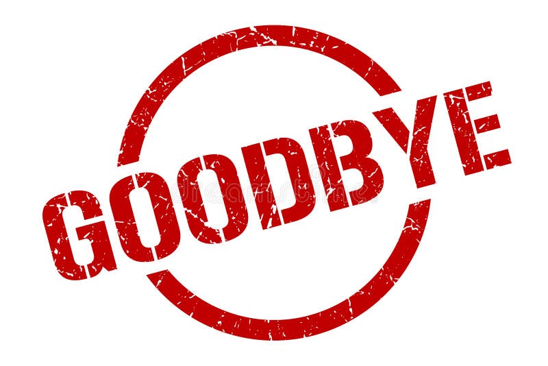Goodbye stamp stock vector. Illustration of seal, badge - 136953652