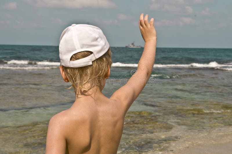 Goodbye ship! stock image. Image of adventure, childhood - 5807487