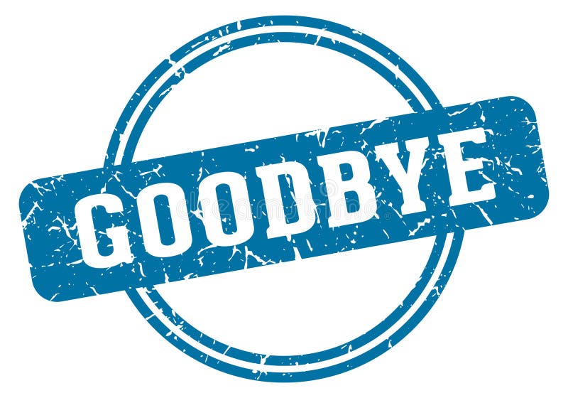Goodbye stamp stock vector. Illustration of vintage - 349493100