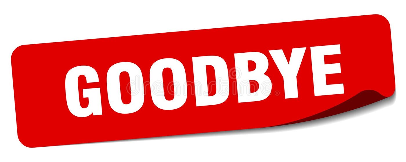 Goodbye Sticker Stock Illustrations – 1,216 Goodbye Sticker Stock ...