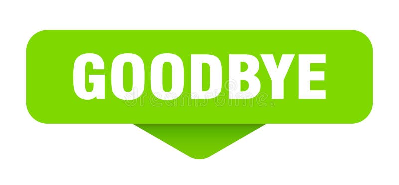 Goodbye Sticker Stock Illustrations – 1,216 Goodbye Sticker Stock ...