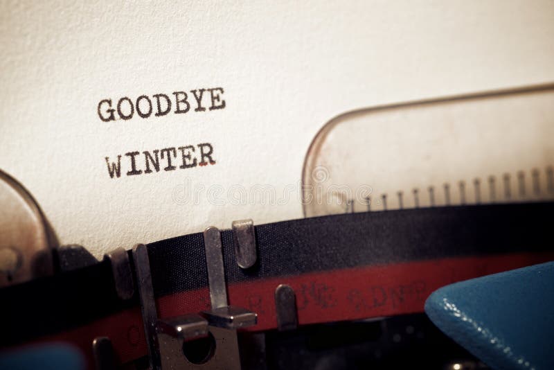 Goodbye winter concept stock image. Image of fashioned - 212431099