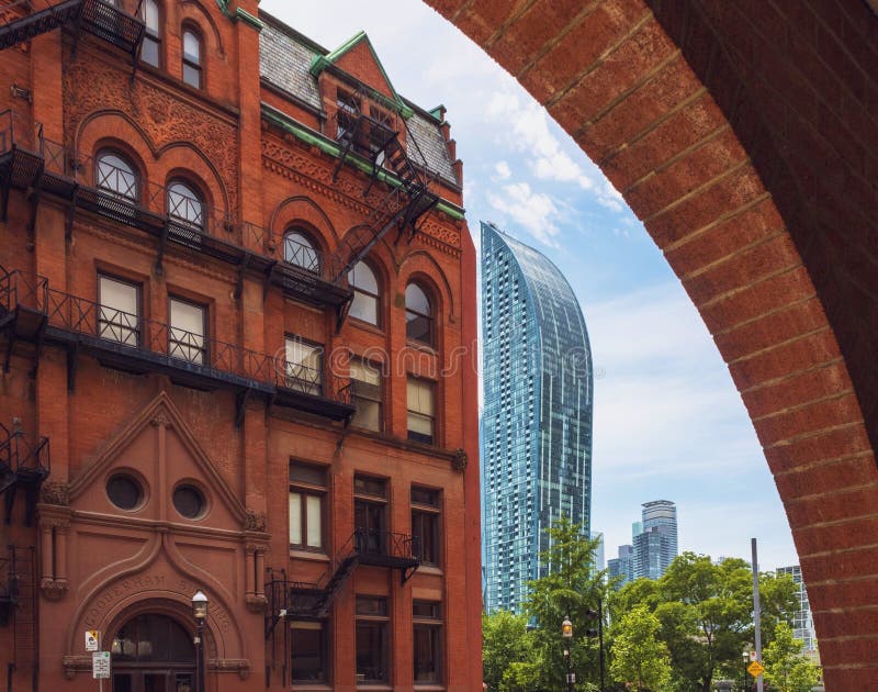 The Gooderham Building or the Flatiron Building in Toronto Downtown ...