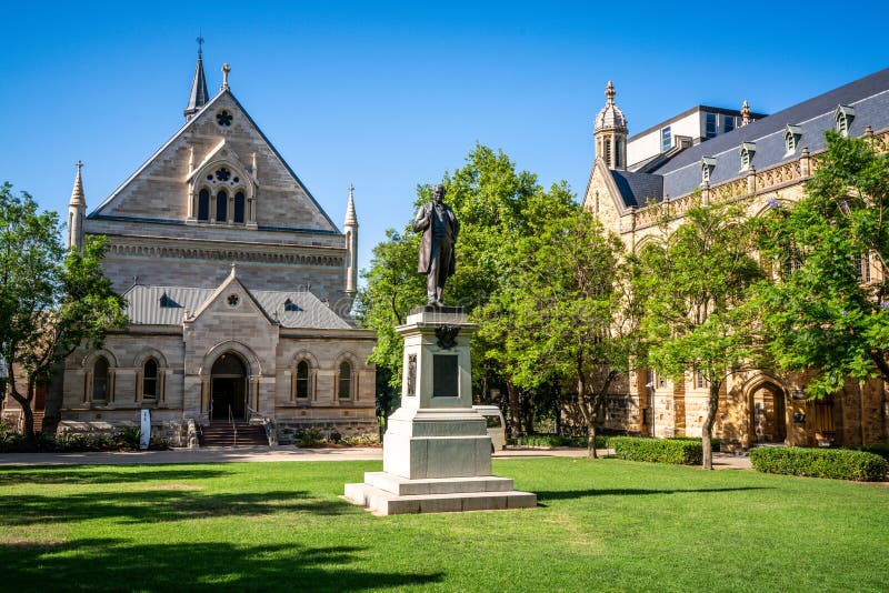 Goodman Crescent Square and Elder Hall View in Adelaide South Australia ...