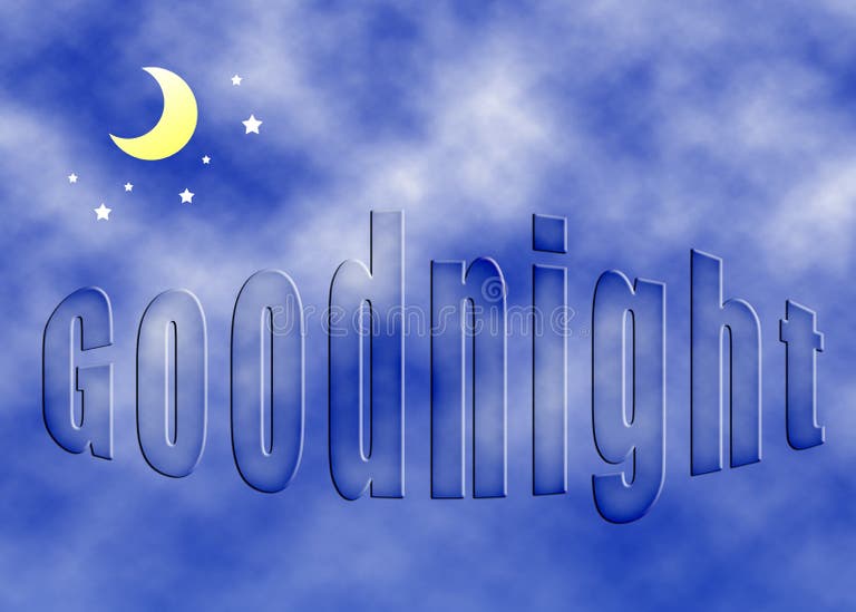 Goodnight Concept stock illustration. Illustration of serenity - 36713659
