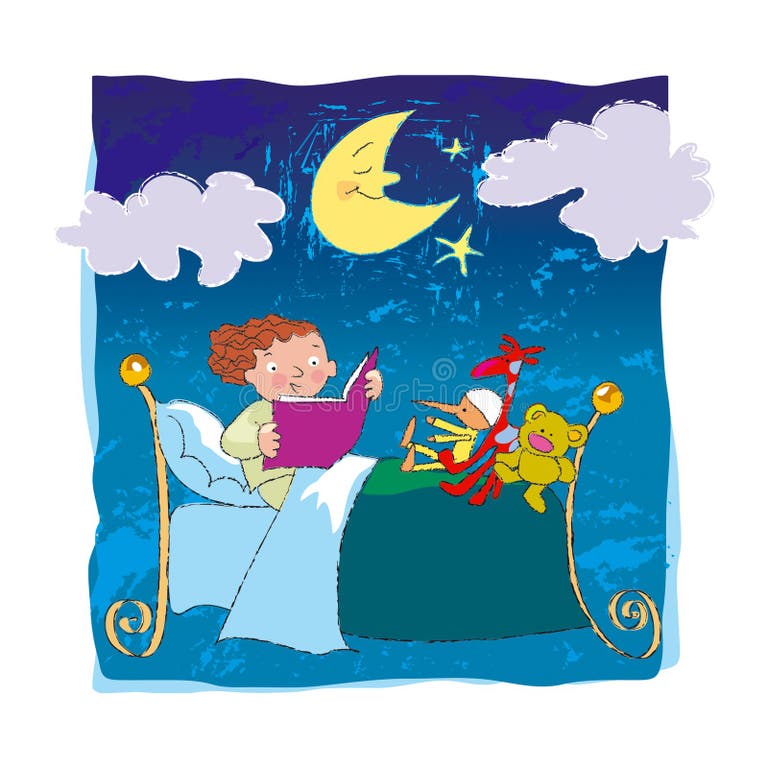 Child Goodnight Moon Stock Illustrations – 381 Child Goodnight Moon ...