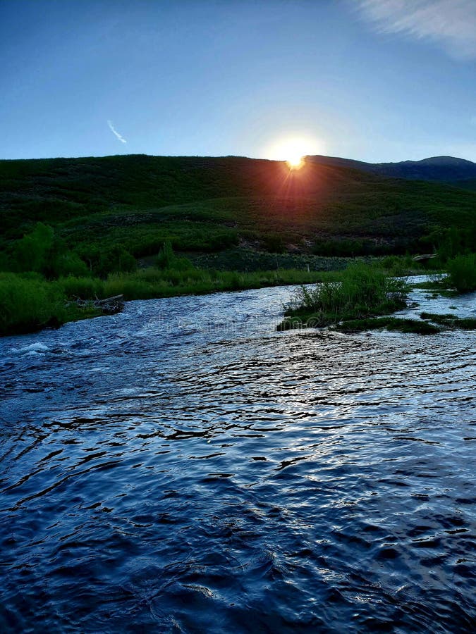 Goodnight world stock image. Image of lake, shore, wetland - 233062567