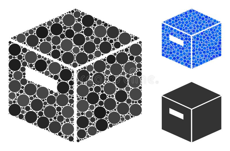 Goods Box Mosaic Icon of Spheric Items Stock Vector - Illustration of ...
