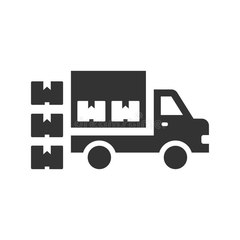 Goods distribution Icon stock illustration. Illustration of vector ...
