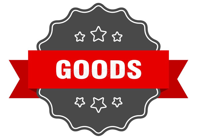 Goods label stock vector. Illustration of gray, badge - 194926295