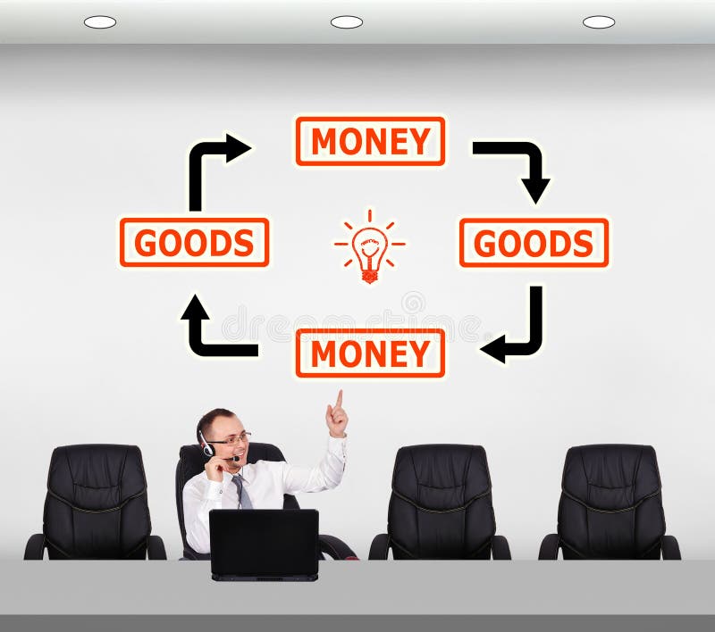 Goods and money stock photo. Image of office, indoor - 53575480