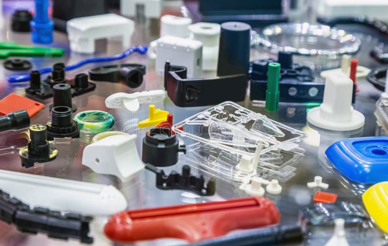 Goods and Plastic Parts on the Store Counter Stock Photo - Image of ...