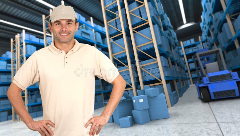 Goods Reception at Warehouse a Stock Image - Image of merchandise ...