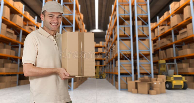 Goods Reception at Warehouse a Stock Image - Image of merchandise ...