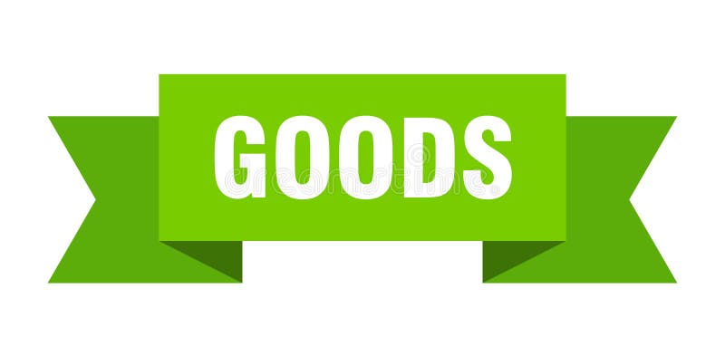 Goods ribbon. stock vector. Illustration of label, banner - 191263903
