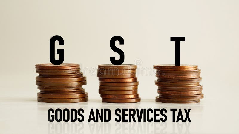 Goods and Services Tax GST is Shown Using the Text Stock Illustration ...