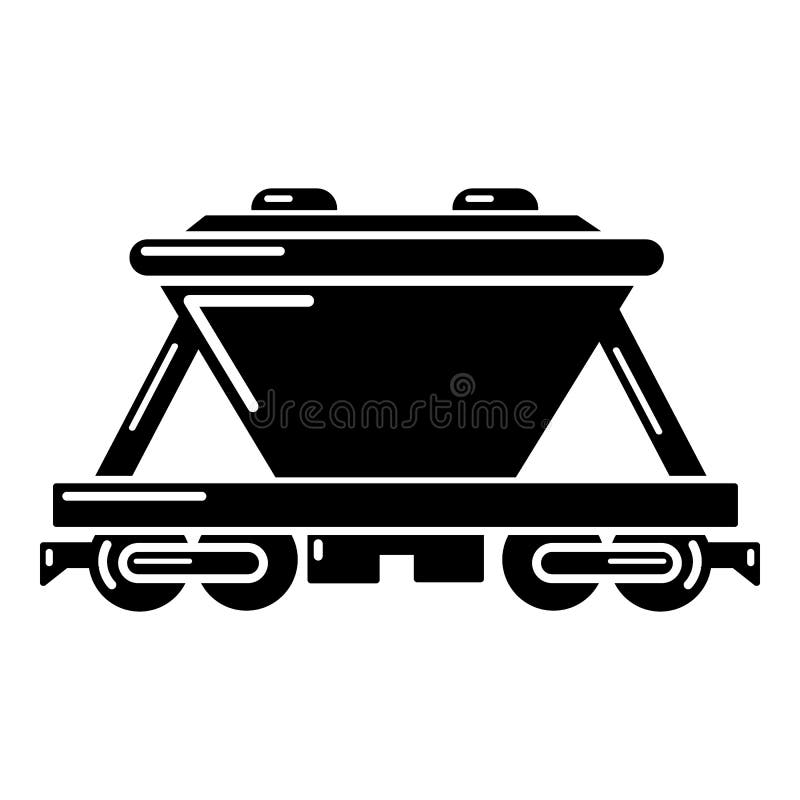 Goods Train Icon, Cartoon Style Stock Vector - Illustration of symbol ...