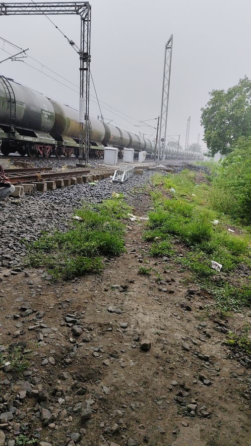 Goods Train picture stock photo. Image of plant, asphalt - 337793996