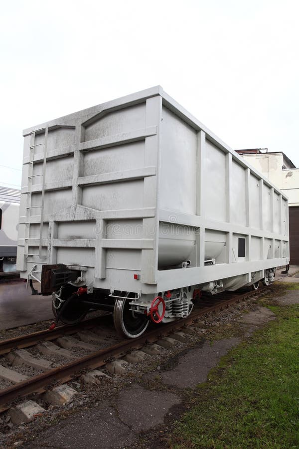 Goods wagon stock photo. Image of train, industrial, transportation ...