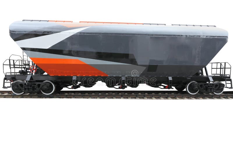 Goods wagon stock photo. Image of station, railroad, iron - 34795352