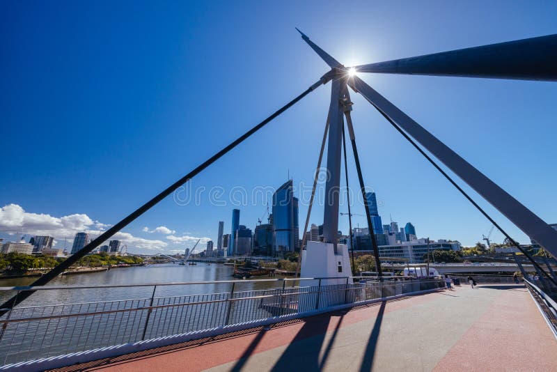 Goodwill Bridge in Brisbane Australia Editorial Stock Photo - Image of ...
