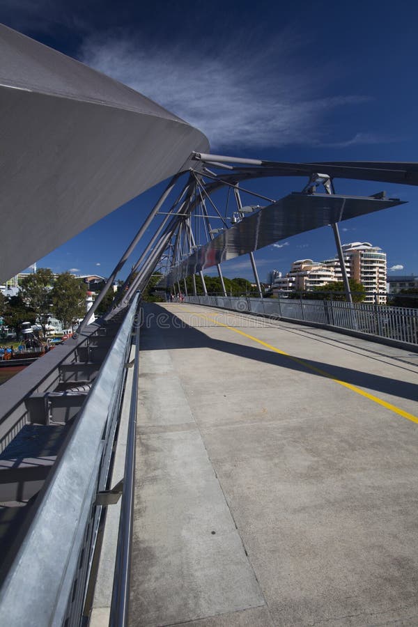 Goodwill Bridge Over Brisbane River Editorial Image - Image of bikes ...