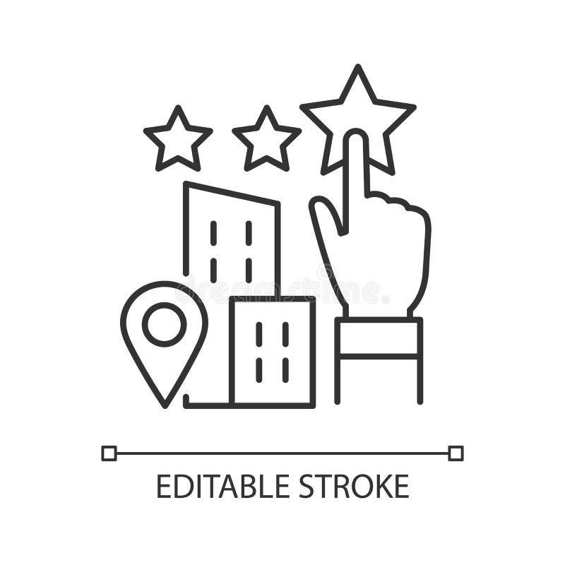 Goodwill linear icon stock vector. Illustration of fame - 226527367