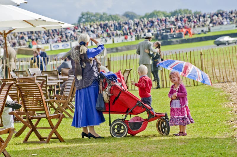 Goodwood revival visitors. editorial stock image. Image of historical ...