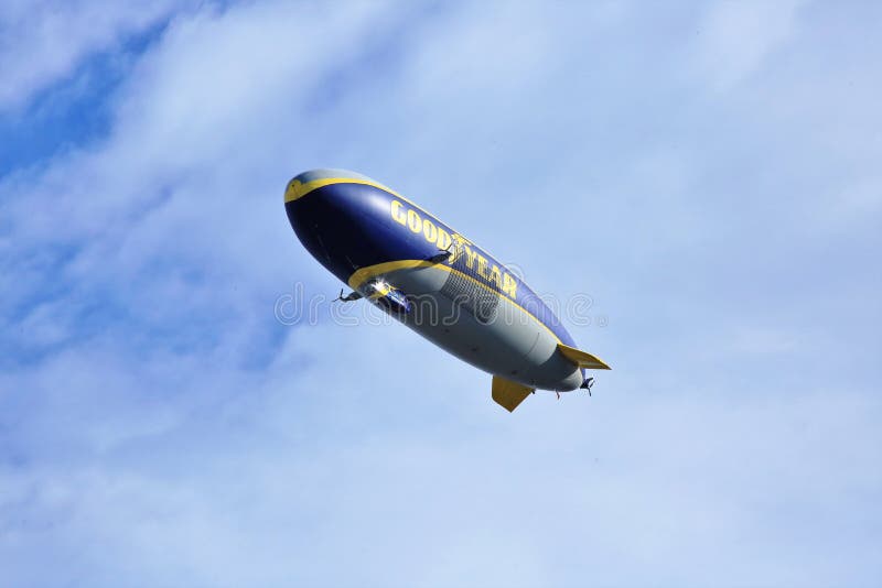 Blimp over stadium stock photo. Image of fans, cleveland - 188636