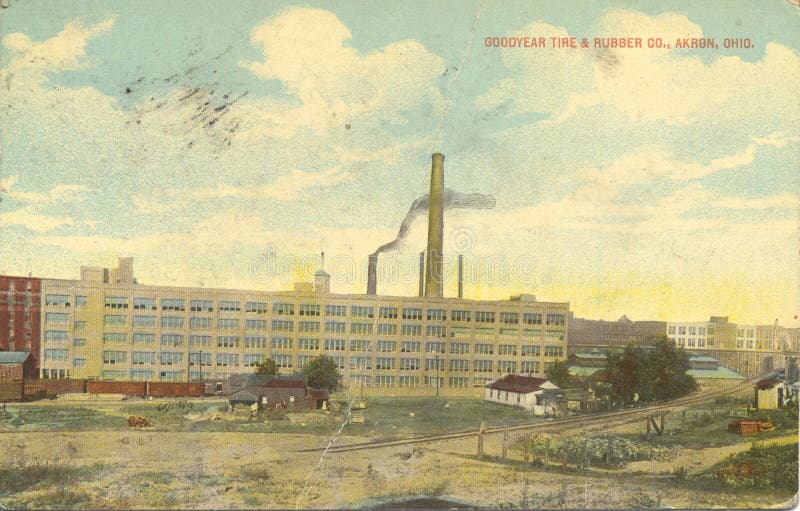 Goodyear Tire And Rubber Co Stock Image - Image of waterway, poster ...