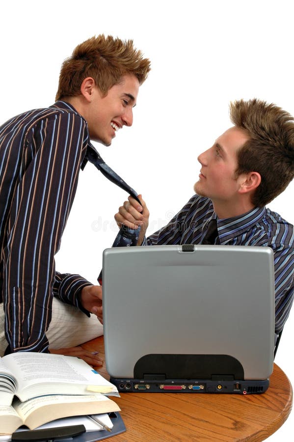 Goofing Off stock photo. Image of shoulder, worker, young - 2071800