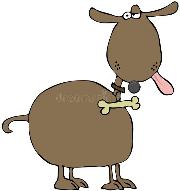 Goofy Dog stock illustration. Illustration of goofy, bone - 7831959