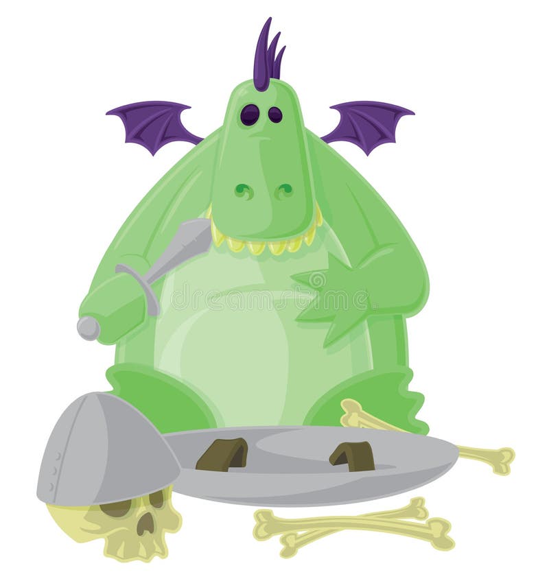 Goofy Dragon stock vector. Illustration of cartoon, fantasy - 61472678