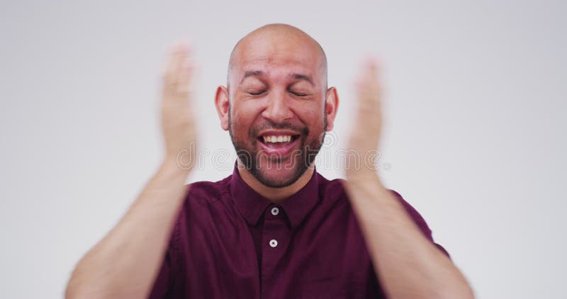 Goofy Expression, Portrait of Man in Studio with Funny and Positive ...