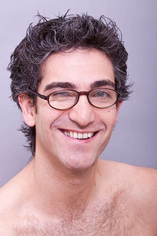 Goofy Looking Young Man In Eyeglasses Stock Photo - Image of handsome ...