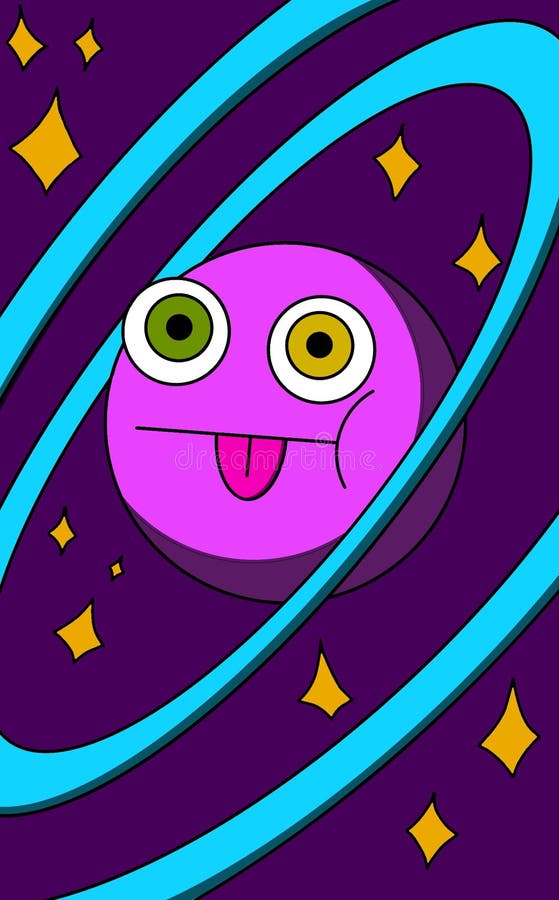 Goofy planet stock illustration. Illustration of earth - 157229739