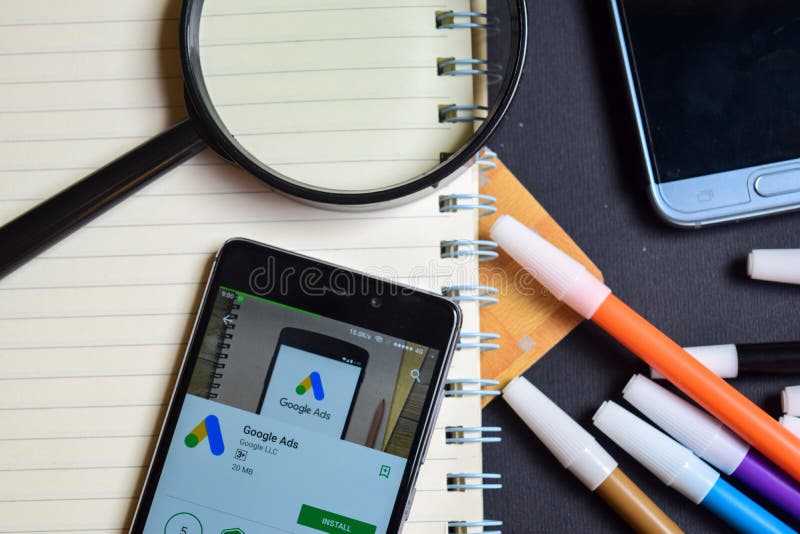 Google Ads AdWords Application Icon on Apple IPhone X Screen Close-up ...