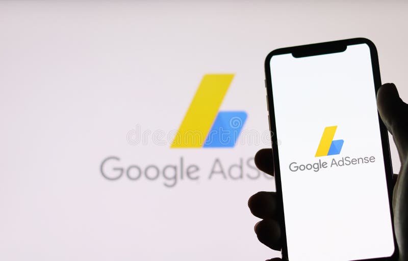 Google Ads Logo on Computer Screen and Google Ads Logo on Mobile Phone ...