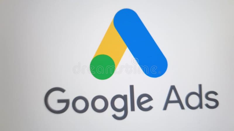Google Ads Logo Displayed on Laptop Computer Stock Footage - Video of ...