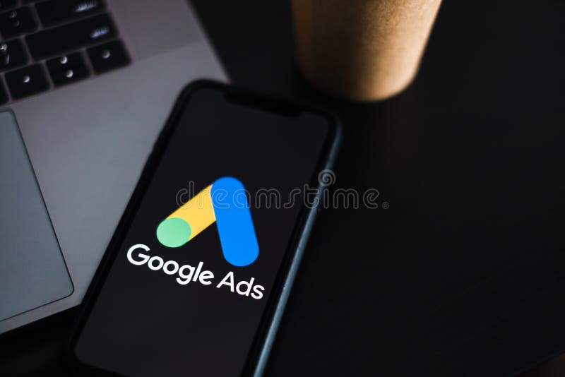 Google Ads Logo on Smartphone Screen Editorial Stock Photo - Image of ...