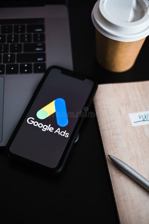 Google Ads Logo on Smartphone Screen Editorial Stock Photo - Image of ...