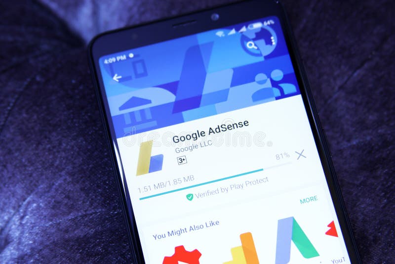 Icona Dell'applicazione Di Google AdSense Sul Primo Piano Dello Schermo ...