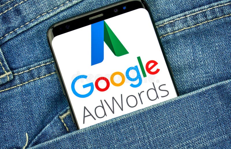 Google Adwords Old Logo and App Editorial Stock Photo - Image of engine ...