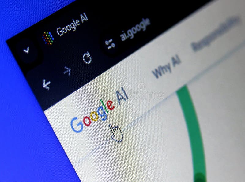 Google AI logo editorial stock photo. Image of text - 302111358